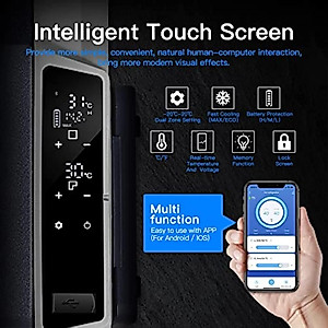 BODEGACOOLER 12 Volt Car Refrigerator,38 Quart Portable Freezer Fridge,Car Fridge Dual Zone WIFI APP Control,(36L)-4℉-68℉Car Cooler 12/24V DC and 100-240V AC for Outdoor,RV,Travel,Camping