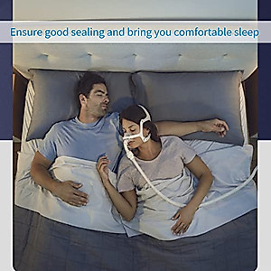 Nasal Pillow Tube Frame for ResMed AirFit N20, Reuse Replacement Frame Elbow Assembly Combination Breathing Machine Fit for AirFitN20, Improve Wearing Comfort, Headgear Strap Accessory (L)