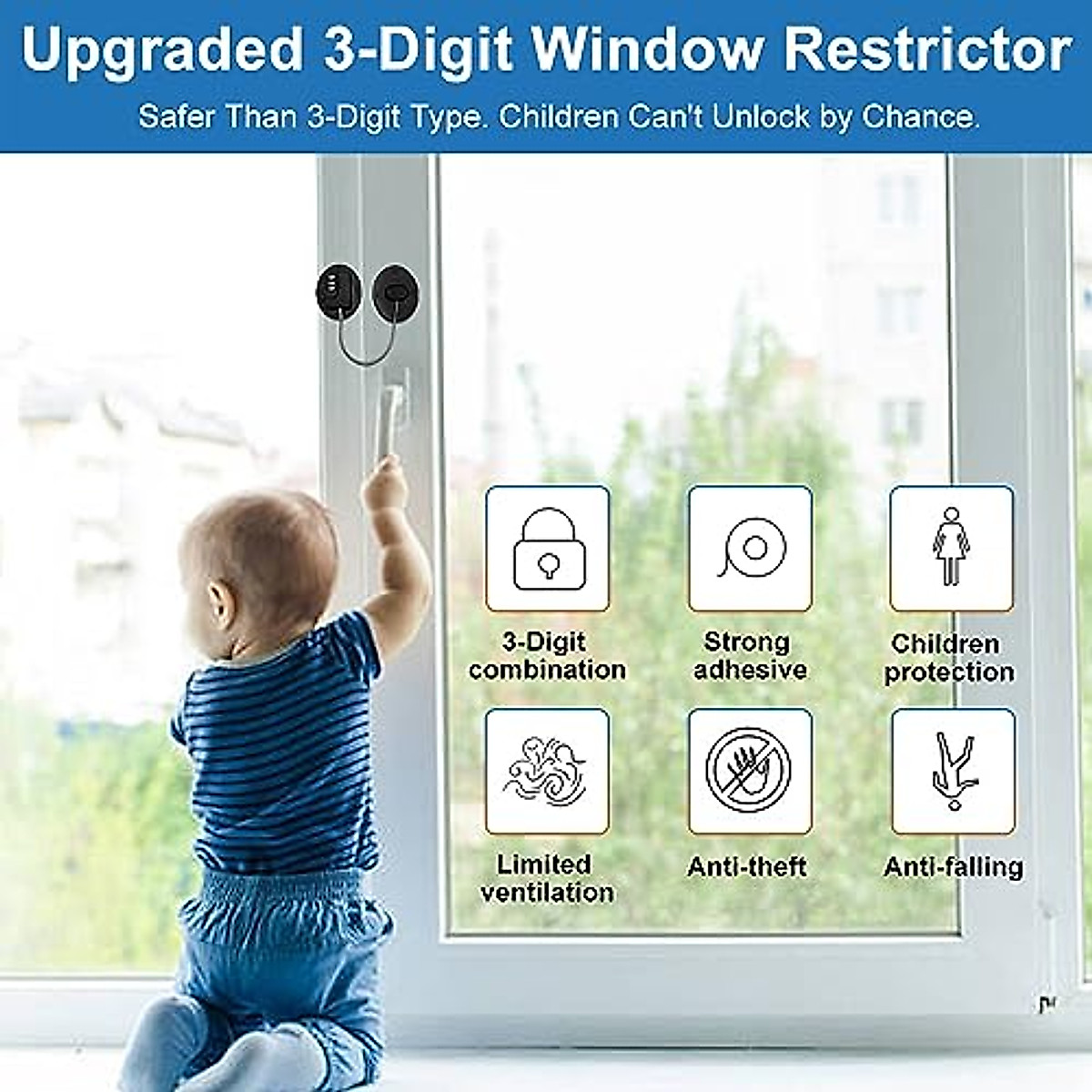 Fridge Lock AOSITE 1 Pcs Refrigerator Lock Combination Black Combo Fridge Locks for Adults Refrigerator Lock for Children Adhesive Freezer Door Lock Child Safe Refrigerator Lock for Kids