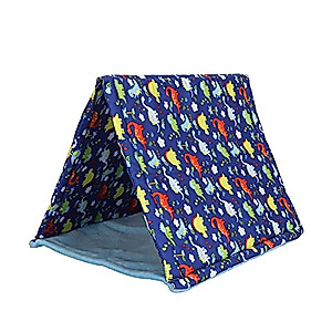 Reptile Sleeping Bed, Soft Warm Cartoon Pattern Lizard Hideout Tent for Pet Reptile Guinea Pig
