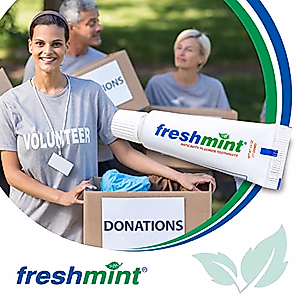 144 Tubes of Freshmint® 0.6 oz. Anticavity Fluoride Toothpaste, Tubes do not Have Individual Boxes for Extra Savings, Travel Size