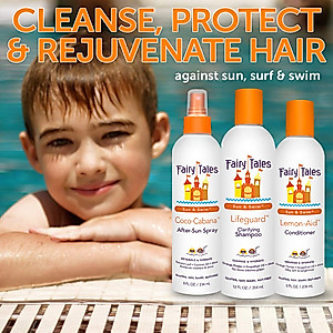 Fairy Tales Swim Shampoo for Kids - 12 oz | Made with Natural Ingredients in the USA | Chlorine Removal Swimmer Shampoo for Kids | No Parabens, Sulfates, or Synthetic dyes