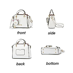 AWXZOM small Fashion Handbag purse for women ladies Top Handle Satchel Shoulder Bags cat purse (black)