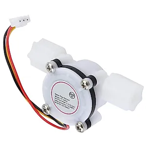 2PCS G1/4" Water Flow Sensor Switch Hall Effect Sensor Flowmeter Water Flow Counter Quick Connect Fluid Meter for Water Cooler Coffee Machine Drinking Fountain DC5V 0.153L/min
