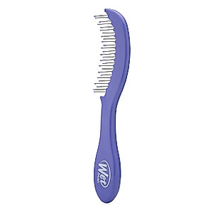 Wet Brush Thin Detangler Comb - Purple, Custom Care - All Hair Types - Ultra-Soft IntelliFlex Bristles Glide Through Tangles with Ease - Pain-Free Comb for Men, Women, Boys and Girls