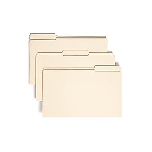 Smead File Folders, Reinforced 1/3-Cut Tab, 1-1/2" Expansion, Legal Size, Manila, 50 Per Box (15405)