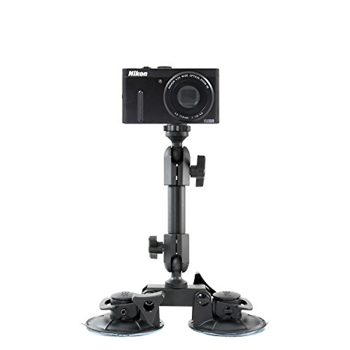 Delkin Devices Fat Gecko Dual Suction Camera Mount (DDMOUNT-SUCTION), black