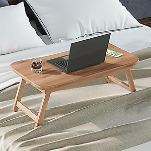 Folding Bamboo Coffee Table, Japanese Tatami Low Table, Portable Bay Window Table, Living Room Tea Table, No Assembly Required (Color : A, Size : 70 * 38 * 25cm)