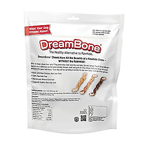 DreamBone Spirals Variety Pack, Treat Your Dog to a Chew Made with Real Meat and Vegetables