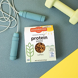 Pastabilities, Protein Pasta (24g), Penne Pasta (8 Ounce, Pack of 2) Low Carb and High Protein, Delicious Plant Based Pasta, Keto Friendly Pasta, Vegan, Low Carb