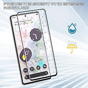 2 Pack for Google Pixel 7 Pro Screen Protector【2+2 Pack】2 Pack Tempered Glass Camera Lens Protector, Compatible Fingerprint, 3D Glass 9H Hardness Tempered Glass Screen Protector for Google Pixel 7 Pro 5g