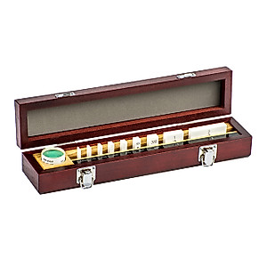 Mitutoyo Ceramic Rectangular Micrometer Inspection Gage Block Set with Optical Parallel, ASME Grade AS-1, 0.0625 - 2.0" Length (9 Blocks)