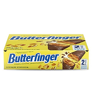 Butterfinger, Bulk 18 Pack, Chocolatey, Peanut-Buttery, Individually Wrapped Candy Bars, Share Pack, 3.7 oz Each