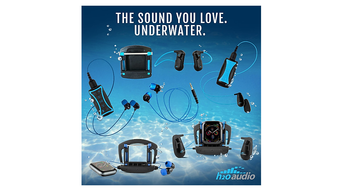 H2O Audio Surge+ Waterproof Headphones for Active Lifestyle