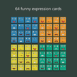 Wooden Face-Changing Cube Game Expressions Matching Block Puzzles Building Game Logical Educational Training Toys Birthday Gift Education Montessori Toys