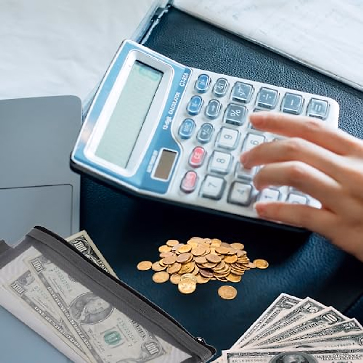 Sibba 3 Pieces Pencil Case Set, Clear Exam Pencil Pouch, Nylon Mesh Zipper Pen Storage Pouch, Makeup Bag for Women, Multipurpose Zipper Pencil Bags for Travel, Office Organization