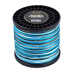 HERCULES Super Tough Braided Fishing Line 8 pounds Test Blue Camo 8LB (1000 Yards) - 4 Strands