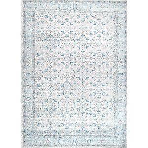 nuLOOM Rio Transitional Farmhouse Area Rug, 10' x 14', Aqua