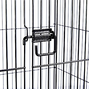 Topeakmart Medium Open Top Parrot Bird Cage for Cockatiels Conures Green Cheek Parakeets with Rolling Stand