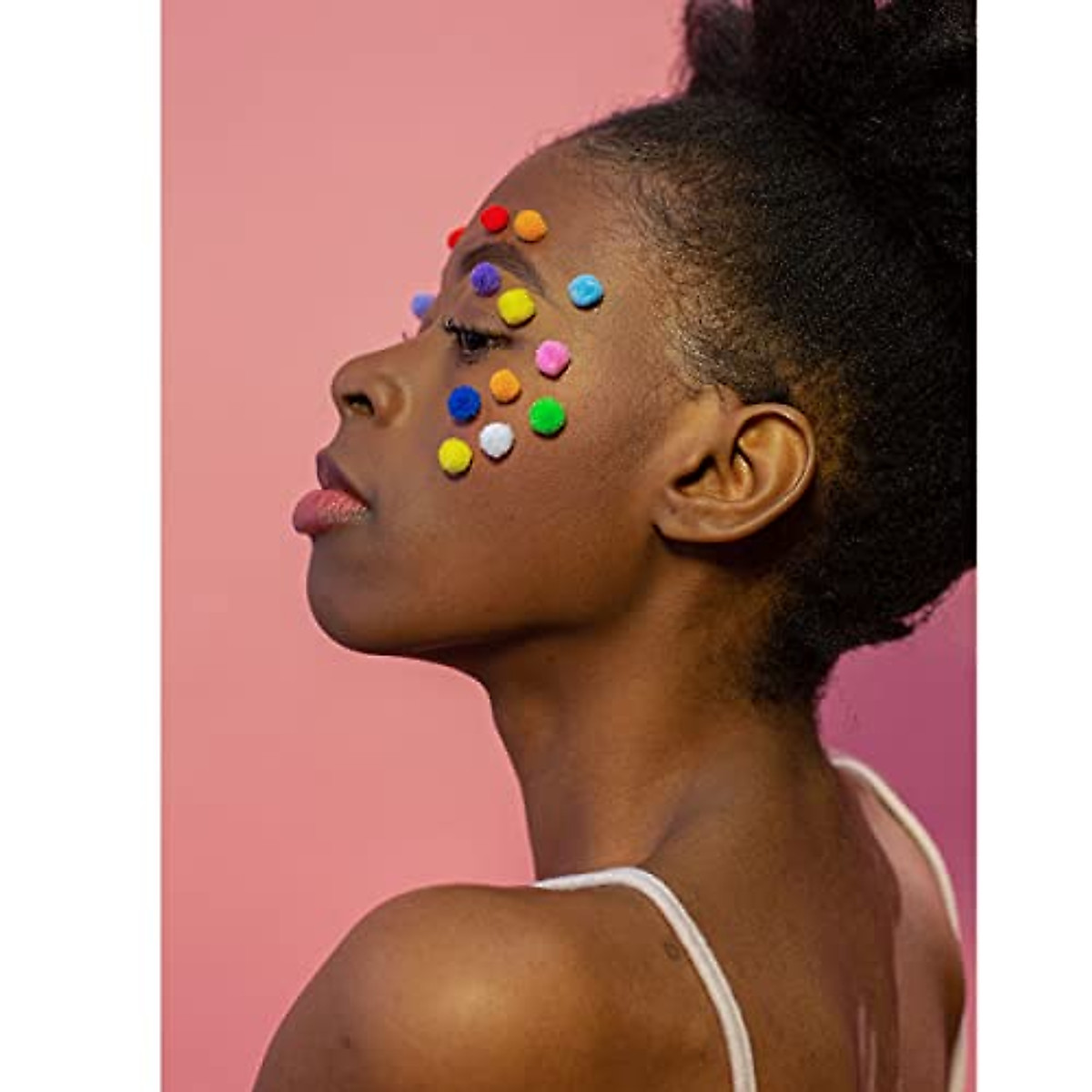 Pompoms for Crafts,1500Pcs 1CM Small pom poms for Crafts,Pompoms for DIY Creative Crafts Decorations