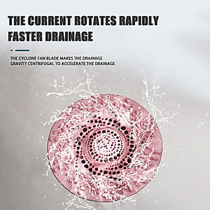 Upgrade Shower Drain Hair Catcher,Silicone Drain Protector Bathroom Accessories Hair Stopper Drain Cover for Shower Kitchen Bathroom Tub (Light Gray)