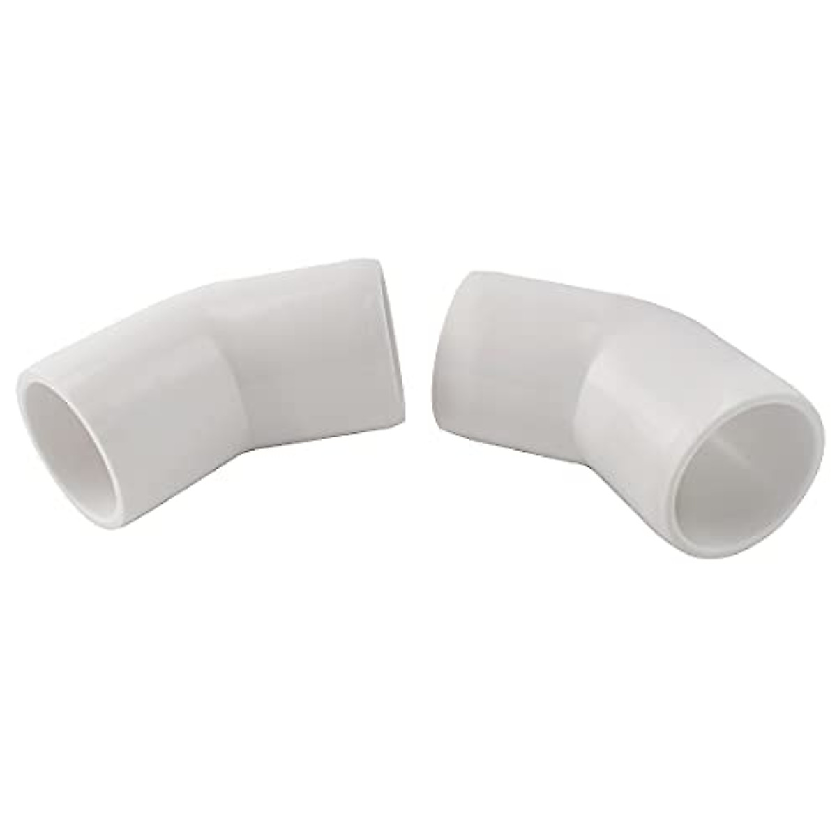 MARRTEUM 3/4 Inch 45 Degree PVC Elbow Fitting Pipe Corner Connector for Greenhouse Shed / Garden Support Structure / Storage Frame, Furniture Build Grade SCH40 [Pack of 6]