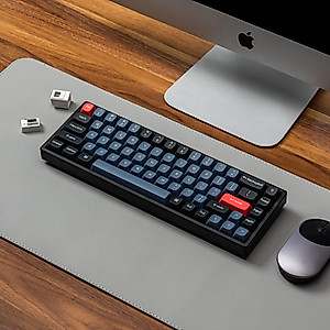 Keychron K6 Pro Wireless Custom Mechanical Keyboard, QMK/Launcher Programmable Macro, Hot-Swappable Keychron K Pro Red Switch, 65% Layout Aluminum RGB Backlit Office Keyboard for Mac Windows Linux