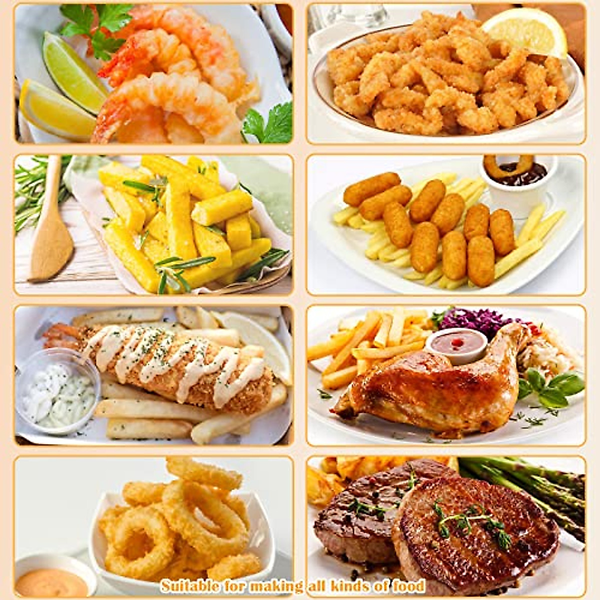 200 Pieces Air Fryer Parchment Paper Liners Accessories for Dual Air Fryer, Disposable Non-stick Rectangle Baking Paper for 8 Quart 6-in-1 Dual Basket Air Fryer