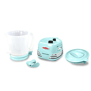 Nostalgia NRHCM32AQ6A Retro 32-Ounce Hot Chocolate, Milk Frother, Cappuccino,Latte Maker and Dispenser