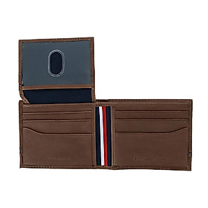 Tommy Hilfiger Men RFID Wallet, Brown, One Size