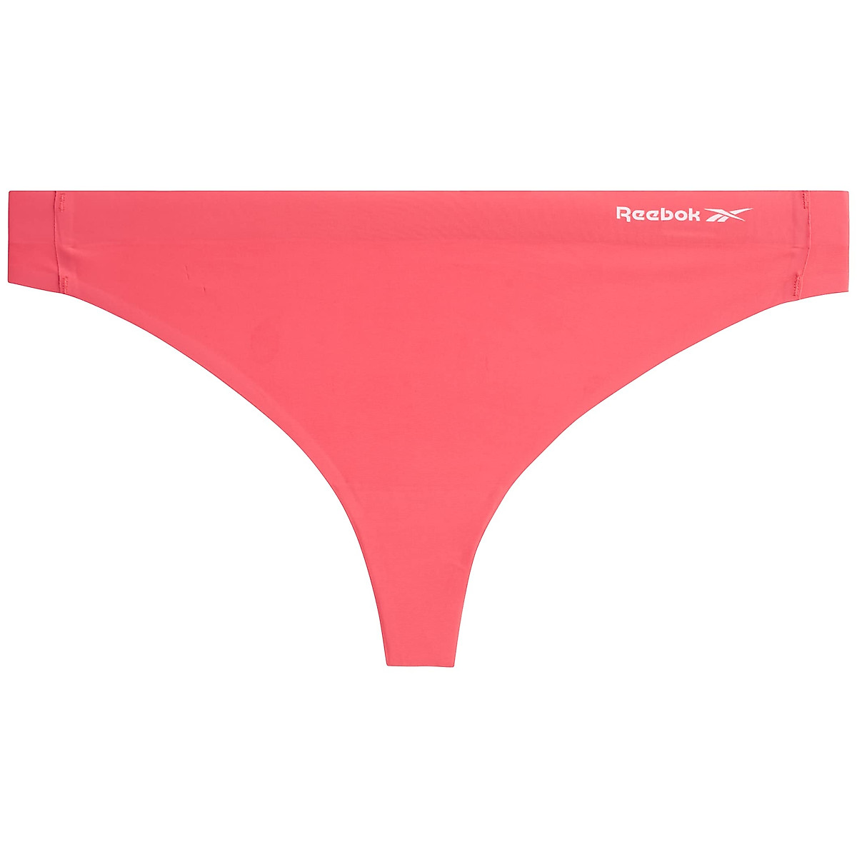 Reebok Women's Thong Underwear - 4 Pack or 8 Pack Breathable Stretch Performance Sexy Seamless Thong Panties for Women (S-XL), Size Small, Coral Paradise/Lotus/Sharkskin/Black-4pk