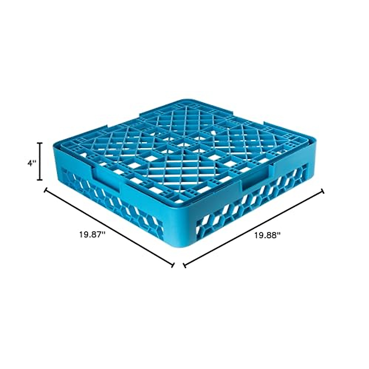 Carlisle FoodService Products RB14 OptiClean Bowl/Open Rack, Blue (Pack of 6)