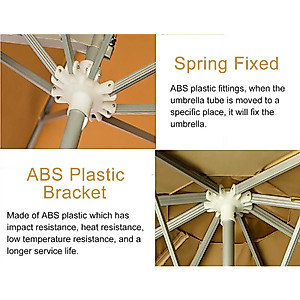 Patio Umbrella Large Wall Mounted Aluminum Cantilever Parasol, 8ft(2.5m) Tilting Patio Umbrellas with 8 Ribs, Garden/Pool/Outside Polyester Shade Canopy (Color : Dark red)