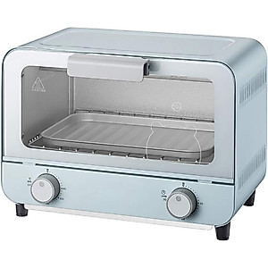 9L Mini Oven,with 800W Adjustable Temperature 50-230 ℃ and 30 Minutes Timer Household Baking Multifunctional Cake Oven (Blue) (Blue)