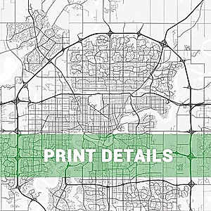 Dear Mapper Edmonton Canada View Abstract Road Modern Map Art Minimalist Painting Black and White Canvas Line Art Print Poster Art Print Poster Home Decor (Set of 3 Unframed) (16x24inch)