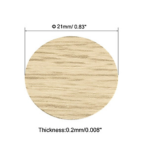 uxcell 3 Sheet/162Pcs Screw Hole Cover Stickers, 21mm Dia PVC Self Adhesive Covers Caps Dustproof for Wood Furniture Cabinet Shelf Wardrobe, Textured Light Khaki