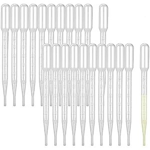 CCINEE 200PCS 3ml Disposable Plastic Transfer Pipettes Calibrated Dropper Suitable for Science Laboratory