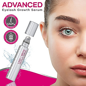 Botanika Life Natural Eyelash Growth Serum & Eyebrow Growth Serum | Lash Serum for Eyelash Growth | Eyebrow Serum to Grow Brows, Making them Longer & Thicker | Made in USA - 6ml