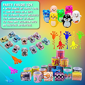 Party Favors Toy for Kids, Pinata Stuffers, Goodie Bags Fillers, Prize Box Toys for Classroom, Treasure Chest, Birthday Party, Carnival Prizes for Boys Girls 4-8-12