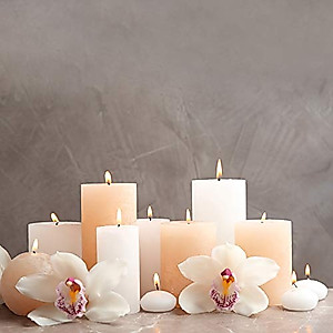 CocoSoy Scented Pillar Candles EcoAroma Natural Flower & Plant Fragrance Oils Aromatherapy & Home Scented , Organic Eco Wax 3' D x 6 " H Beautiful Marble Bamboo & Lily