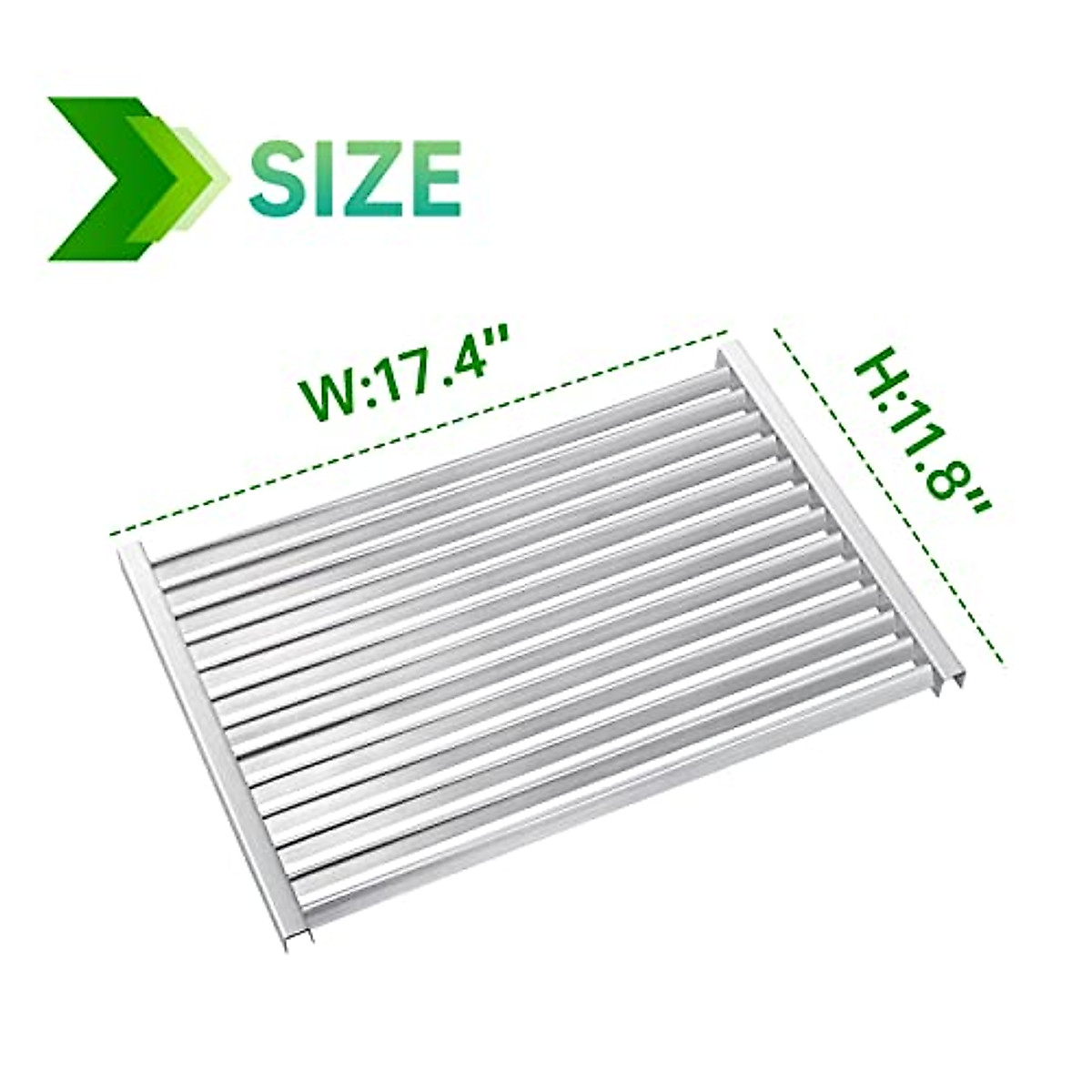 Folocy Grill Grates Replacement for Weber Spirit Grill Grates Grill Parts, for Weber Spirit E-310, E-320, S-310, S-320, Weber Genesis Silver B/C, Genesis Gold B/C, Genesis Platinum B/C, Genesis 1000