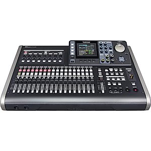 Tascam DP-24SD 24-Track Digital Portastudio Multi-Track Audio Recorder , 8 XLR Inputs, Effects, Mastering, Color Screen