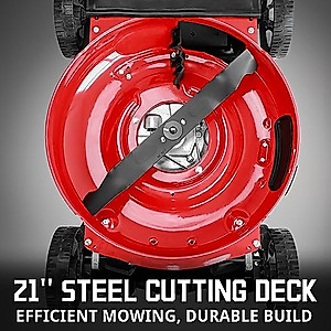 PowerSmart 21 in. 144cc 3-in-1 Gas Walk-Behind Push Lawn Mower with Bag (DB2321PR)