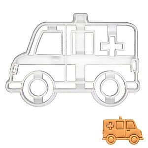 Ambulance cookie cutter, 1 piece - Bakerlogy