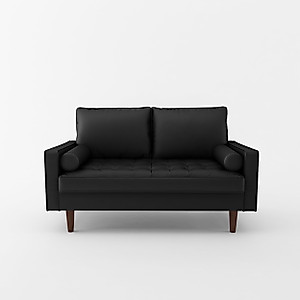 Kingway Inc Loveseat Love, 2 Seat, Black