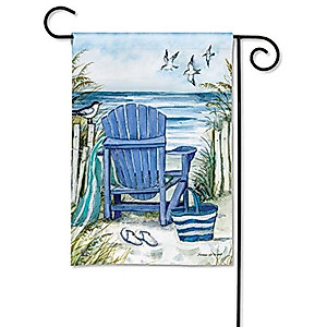 BreezeArt - Ocean View Decorative Garden Flag 12x18 inch - Premium Quality SolarSilk - Made in the USA by Studio-M