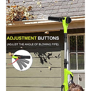 GardenJoy 40V Cordless Leaf Blower - 500CFM Brushless Electric Handheld Leaf Blower with Battery and Fast Charger, 2 Variable Speeds, Lightweight Portable Power Leaf Blowers for Lawn Yard Garden Care