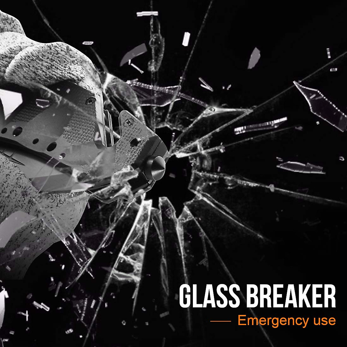 dpnao DP-10 Folding knife Portable Pocket Escape Emergency Survival Glass Breaker Reversible Clip Good for Camping