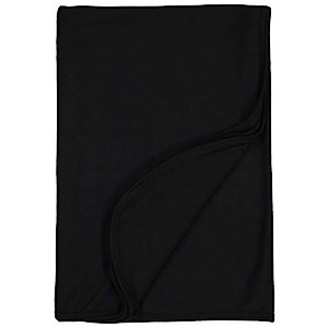 Rabbit Skins Infant 100% Cotton Premium Jersey Blanket, Black,