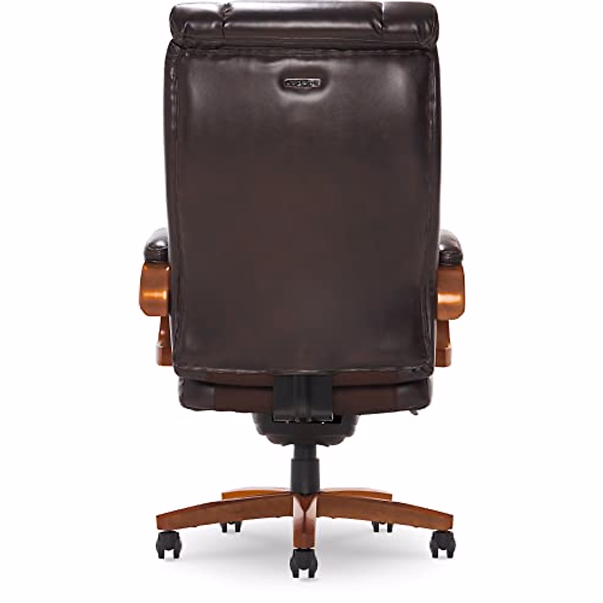 La-Z-Boy Trafford Big and Tall Executive Office Chair with AIR Technology, High Back Ergonomic Lumbar Support, Bonded Leather, Brown